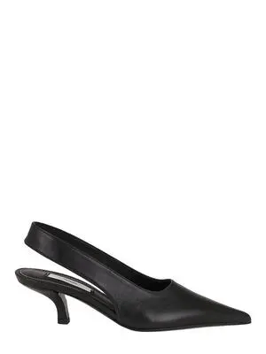 TOTEME Classic Leather Slingback - Black
