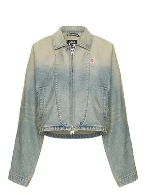 RRR123 Father's Garden Trucker Jacket - Light Indigo