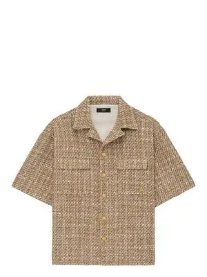 Amiri Boucle Camp Shirt Camel - Tan