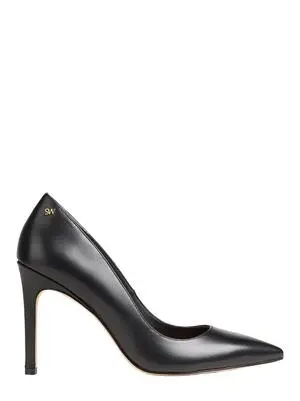 STUART WEITZMAN Leigh 95 Leather Pumps - Black