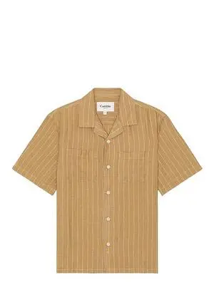 CORRIDOR Boulder Retro Camp Shirt In Brown - Tan