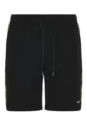 RHYTHM Leo Panel Beach Shorts - Black