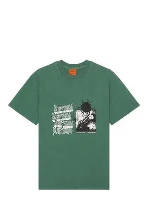 RHYTHM Fuzz Vintage Tee In Green - Vintage Green