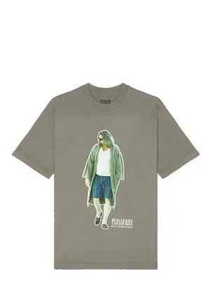 PLEASURES Dude Tee - Charcoal