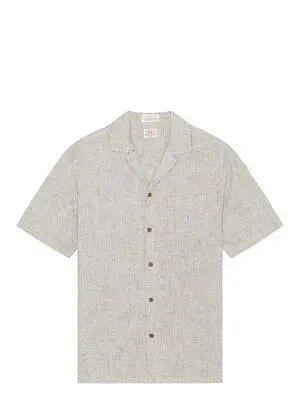 Faherty Brand Breeze Camp Shirt In Grey - Stone Coast