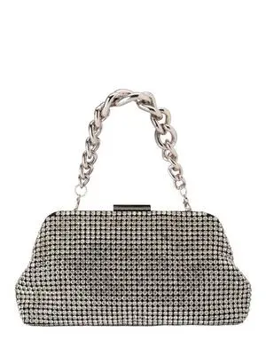 OLGA BERG Jerry Crystal Clutch - Silver