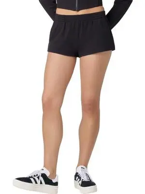 FLORENCE BY MILLS Sporty French Terry Sweat Shorts - Black