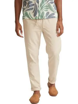 Marine Layer Saturday Stretch Cotton Beach Pants - Fog