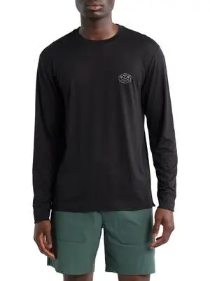 DARK SEAS Long Sleeve Performance Graphic T-shirt - Black