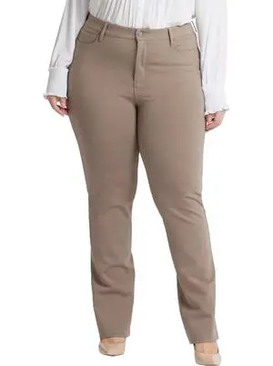 NYDJ Straight Leg Pants - Saddlewood