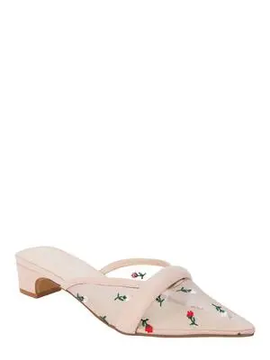 Matisse Kellan Pointed Toe Mule - Light Beige Floral