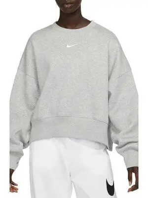 Nike Phoenix Fleece Crewneck Sweatshirt - 063 D Gr H/sail