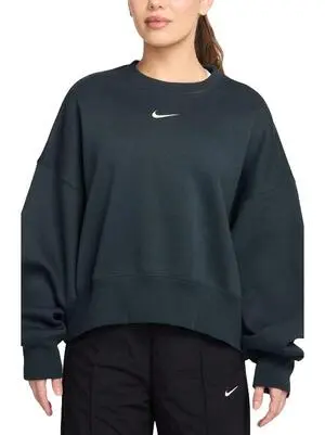 Nike Phoenix Fleece Crewneck Sweatshirt Seaweed/sail