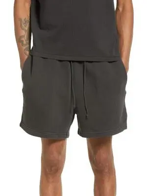 ELWOOD Organic Cotton Brushed Terry Sweat Shorts - Vintage Black