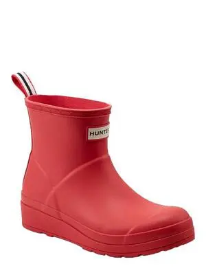 Hunter Original Play Short Rain Boots - Logo Red