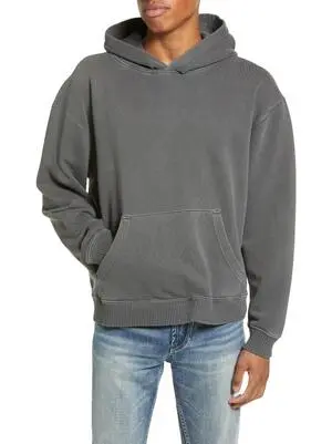 ELWOOD Core Oversize Organic Cotton Brushed Terry Hoodie - Grey