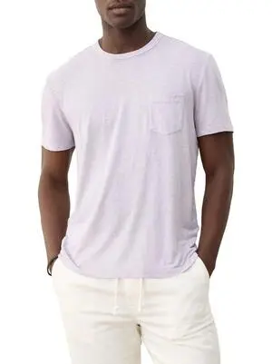 Marine Layer Relaxed Fit Hemp & Cotton T-shirt - Lavender Mist