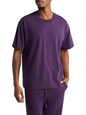 ELWOOD Core Oversize Organic Cotton Jersey T-shirt - Vintage Grape