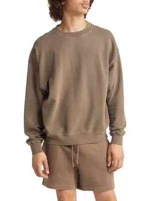 ELWOOD Oversized Crewneck Sweatshirt - Vintage Brown