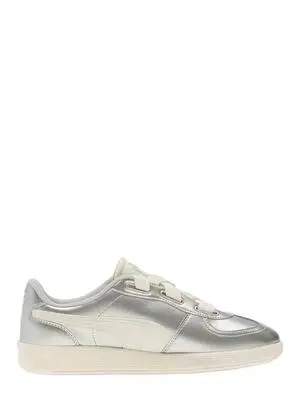 PUMA Palermo Metallic-leather Sneakers - Silver