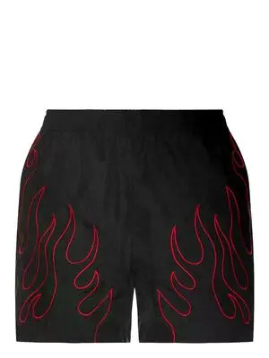 PLEASURES Embroidered-design Shorts - Black