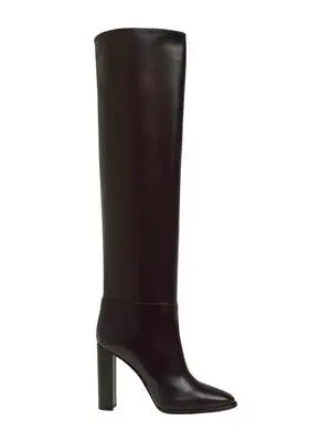 LE SILLA 110mm Elsa Block-heel Leather Boots - Black