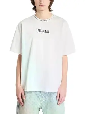 PLEASURES Cut Here T-shirt - White