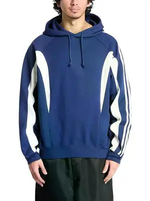 Y3 Hoodie With 3-stripe Detail - Blue