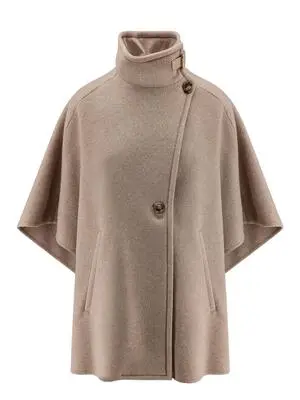 Max Mara Handsewn Derrik Cashmere Cape - Beige