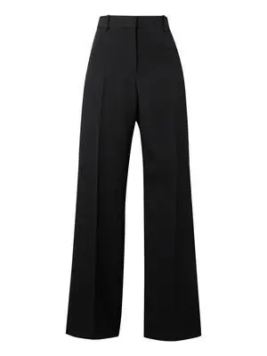 JIL SANDER Wool-gabardine Trousers - Black