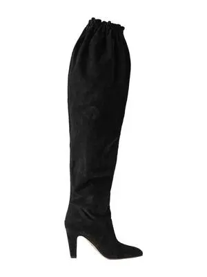 Chloé Eve Suede Over-the-knee Boots - Black