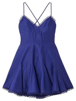 Charo Ruiz Ibiza Marlene Pleated Mini Dress - Blue