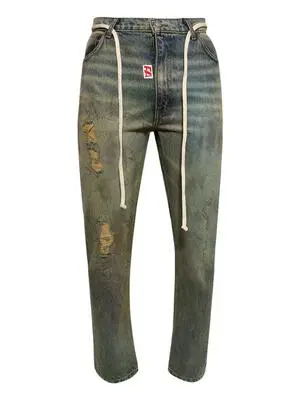 RRR123 Distressed Slim Fit Jeans - Blue