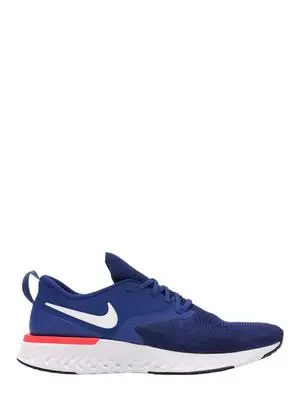 Nike Odyssey React Flyknit 2 Sneakers Indigo Force Blue Void Red Orbit White