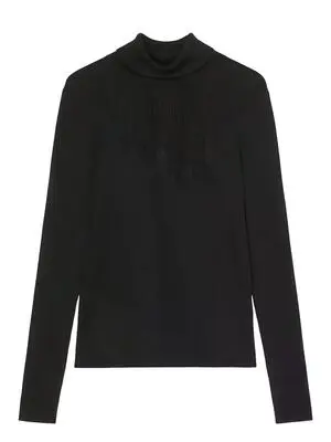 Marc O'polo Ribbed Turtleneck Top - Black