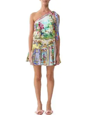 Camilla Tie One Shoulder Short Dress - Spirit Of Santa Maria