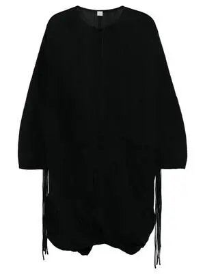 TOTEME Drawstring-waist Dress - Black