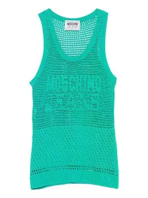 Moschino Open-knit Tank Top - Green