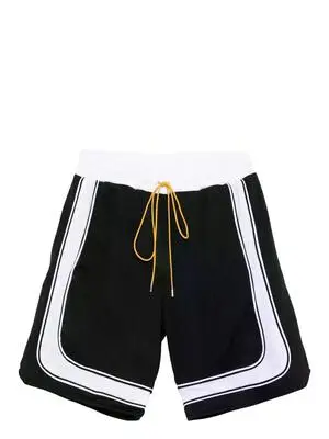 Rhude Drawstring Track Shorts - Black