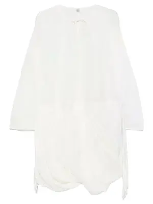 TOTEME Drawstring-waist Dress - White