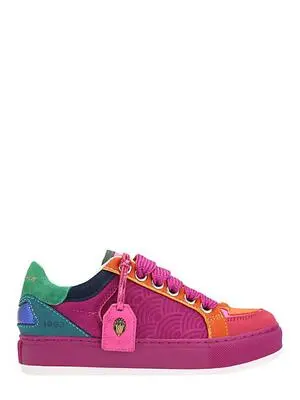 Kurt Geiger Southbank Tag Suede Low-top Sneakers - Viola