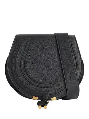 Chloé Marcie Medium Leather Cross-body Bag - Black