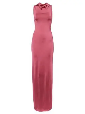 Victoria Beckham Twisted Sleeveless Maxi Dress - Cerise Pink