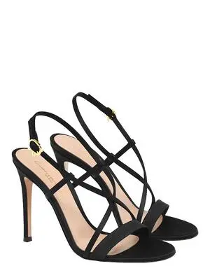 GIANVITO ROSSI Larisse Strappy Sandals - Black Fabric
