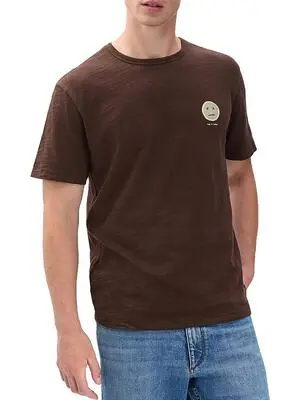 Rag & Bone Sour Face Embroidered Tee Brown Multi