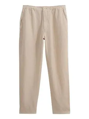 WAX LONDON Kurt Washed Linen Pants - Beige