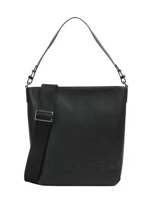 Marc O'polo Vanja Embossed Leather Shoulder Bag - Black