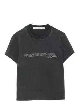 Alexander Wang Logo-print Cotton T-shirt - Grey