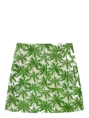 La DoubleJ Printed Mini Skirt - Green