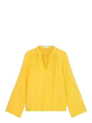 Marc O'polo Bell-sleeve Linen Blouse - Yellow